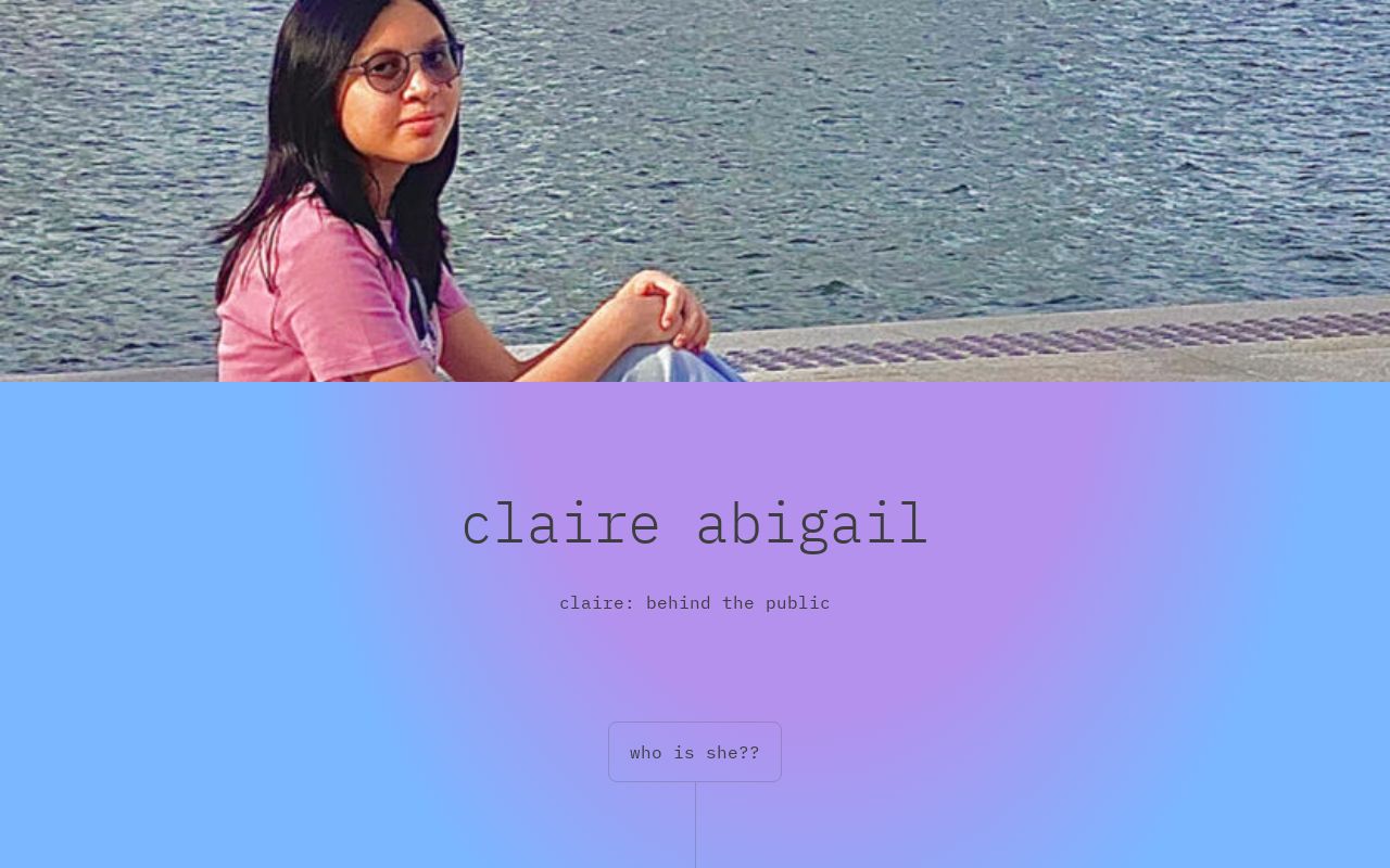 claire: behind the public